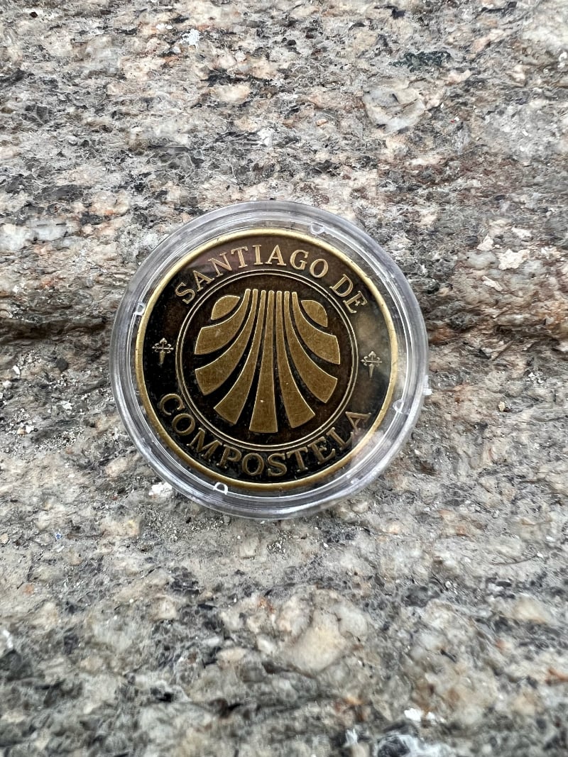 Camino Coin/Medal (Dark shell & Saint) – Camino Forum Store