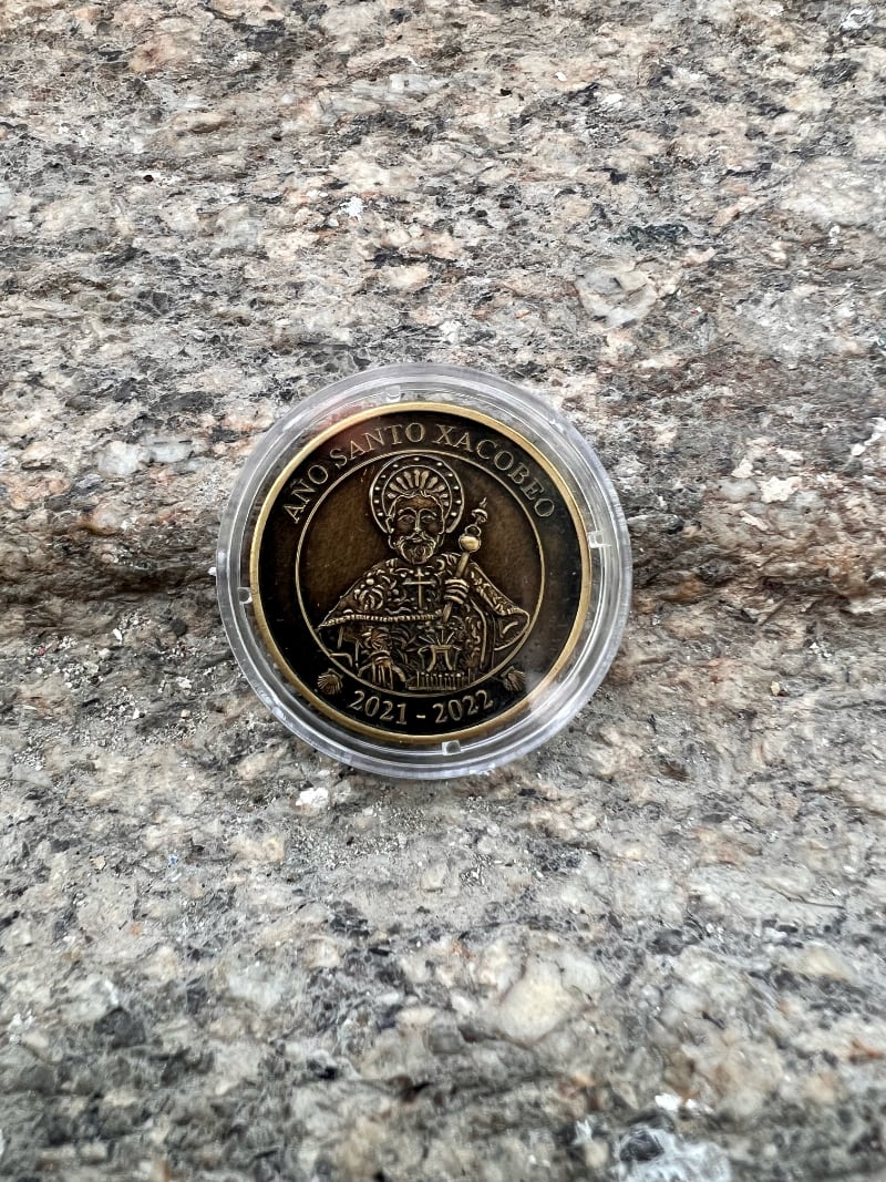 Camino Coin/Medal (Dark shell & Saint) – Camino Forum Store